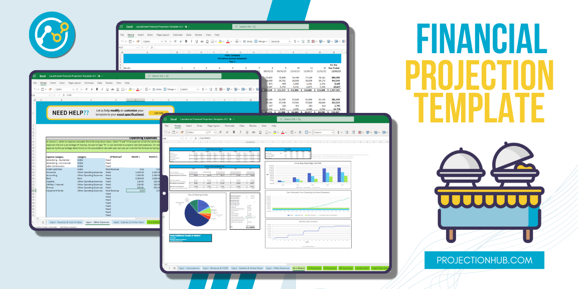 Catering Financial Projection Template - Simple Catering Financial Model