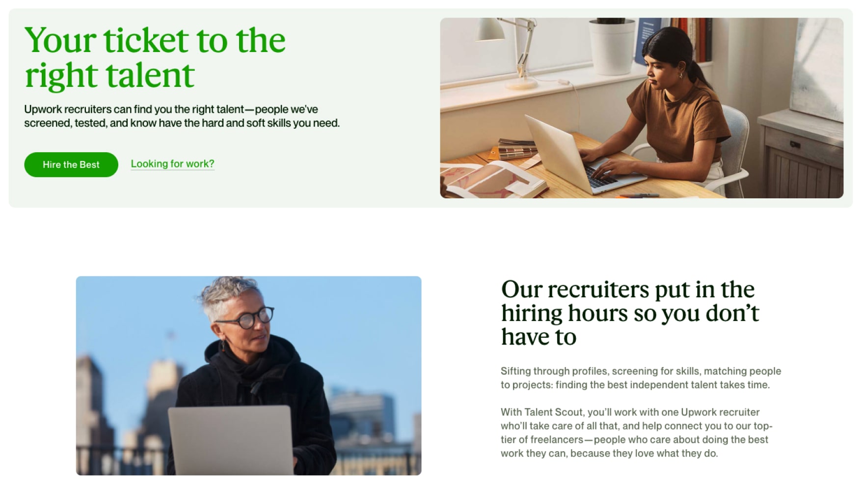 Upwork website design and development in Webflow