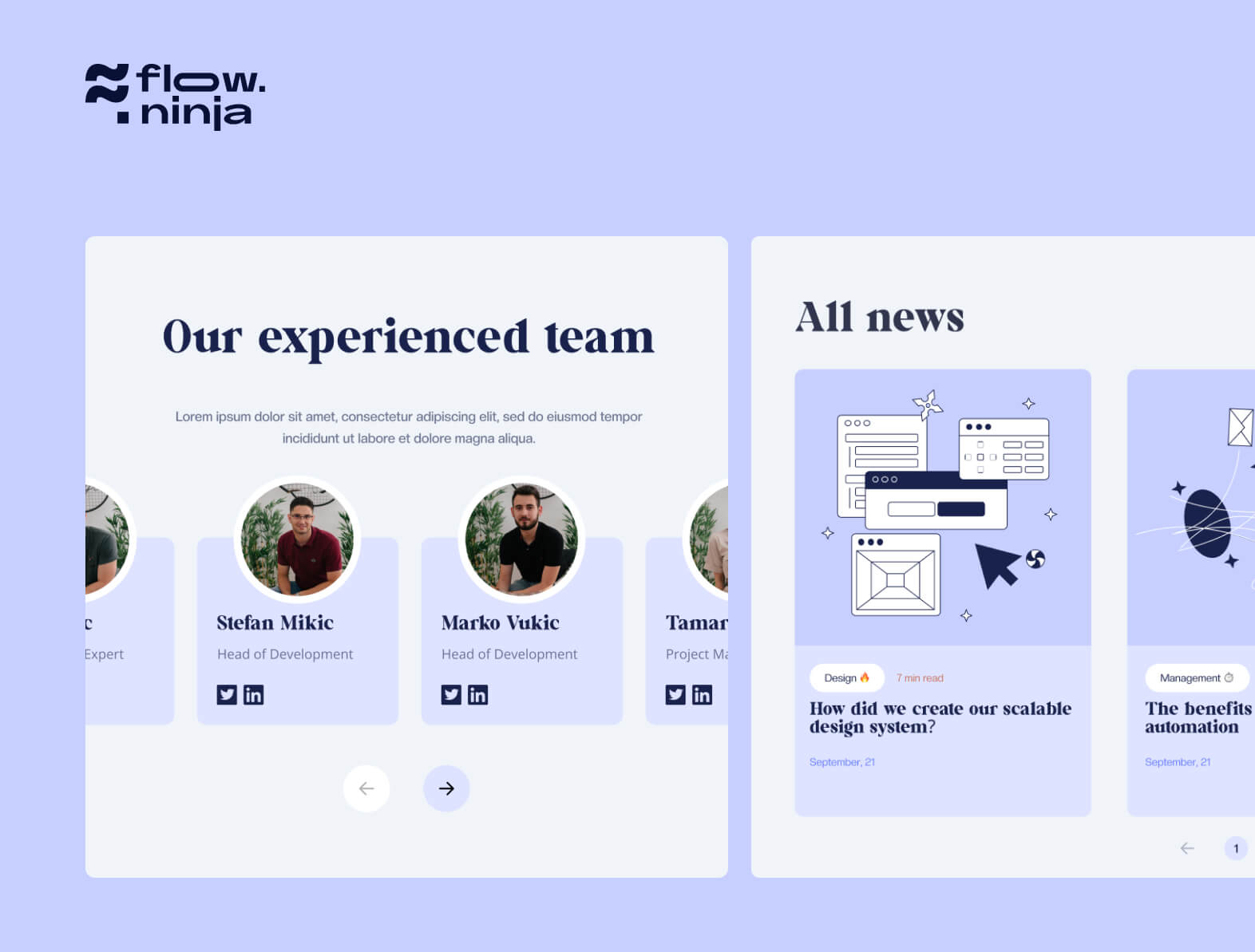 Free Webflow CMS Sliders powered by Swiper JS | Flow Ninja