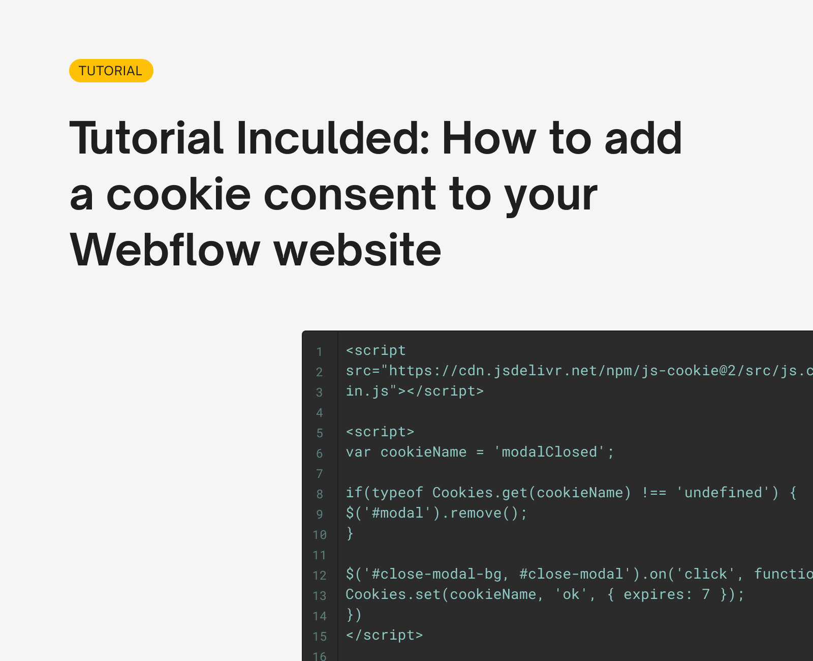 Free Webflow Cookie Consent Widget | Flow Ninja