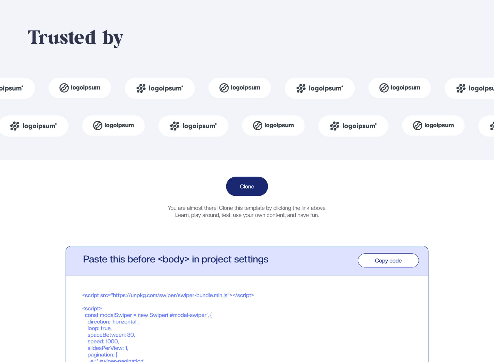 Free Webflow CMS Sliders powered by Swiper JS | Flow Ninja