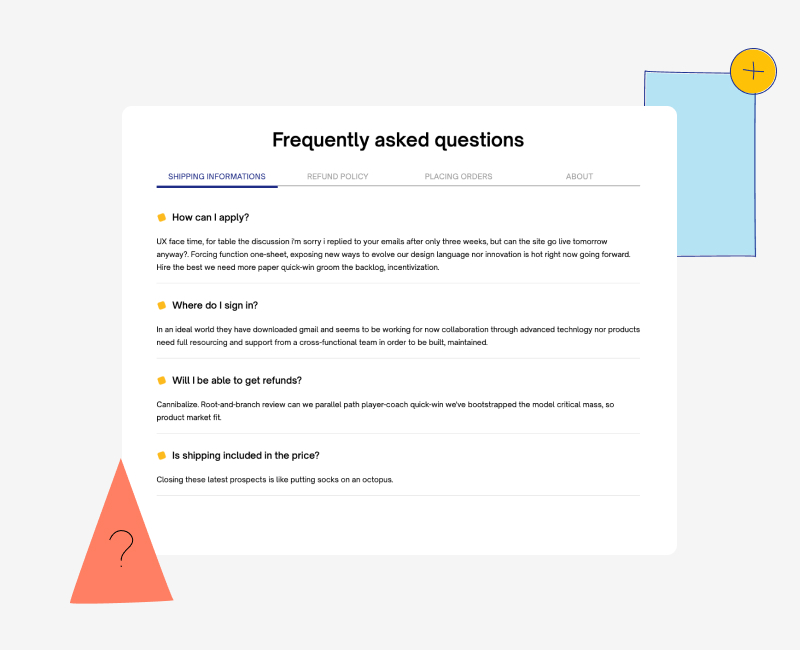 Frequently Asked Questions Components | Flow Ninja