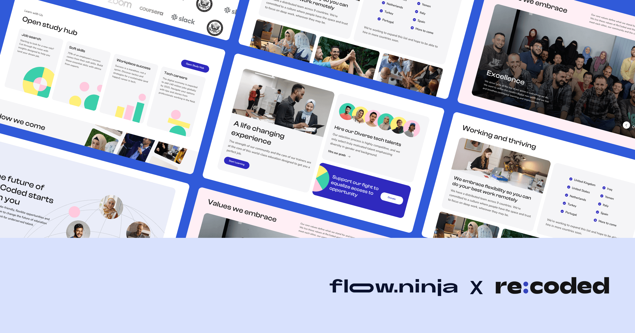 Re:Coded partnered with Flow Ninja to migrate to and leverage Webflow's ...