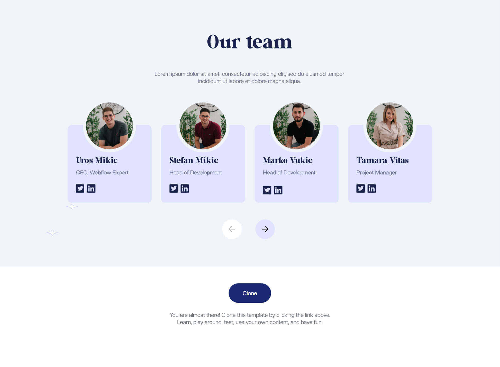 Free Webflow CMS Sliders powered by Swiper JS | Flow Ninja