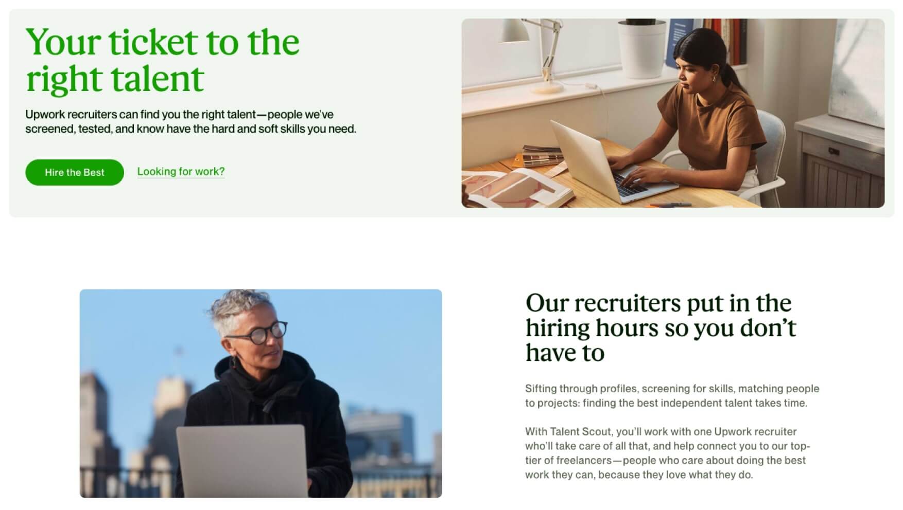 Upwork website design and development in Webflow