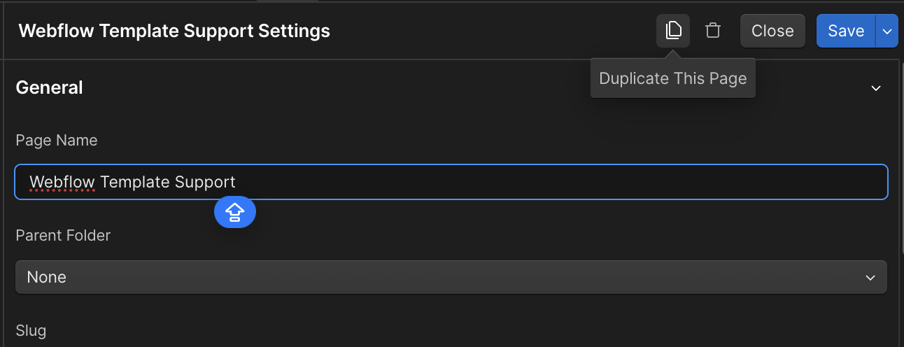 How to Duplicate a Page in Webflow?
