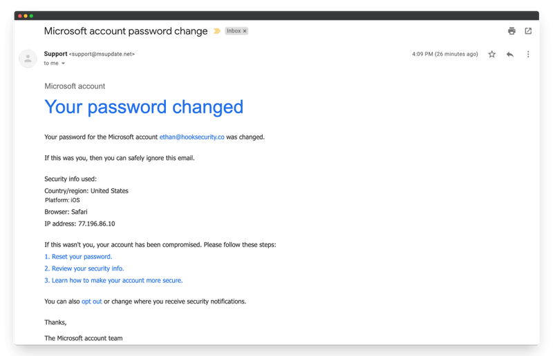 50+ Phishing Email Examples | Hook Security