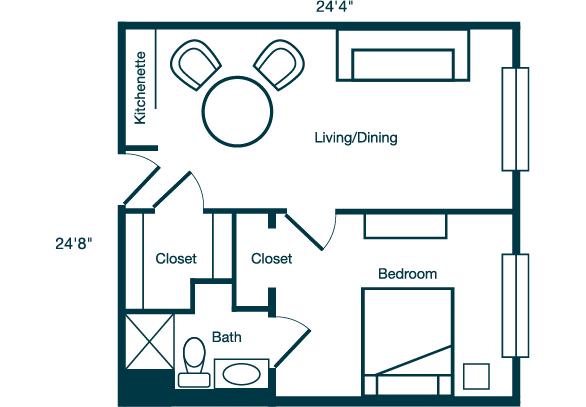 Floor Plan - Memory Care | Brandermill Woods