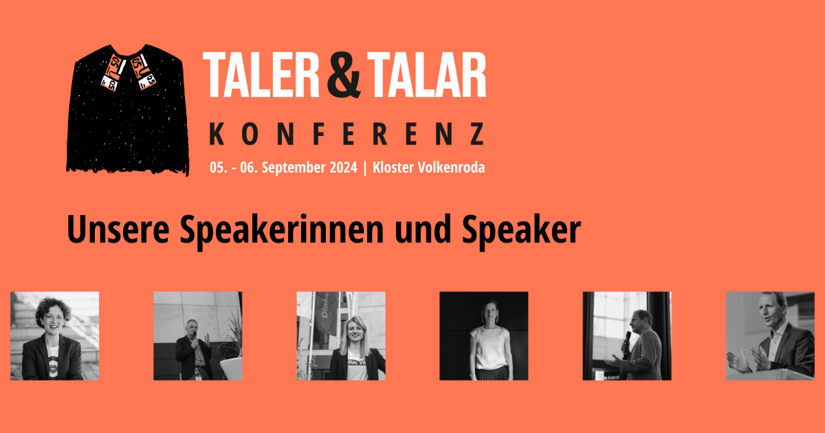 Speaker – Taler & Talar Konferenz im Kloster Volkenroda