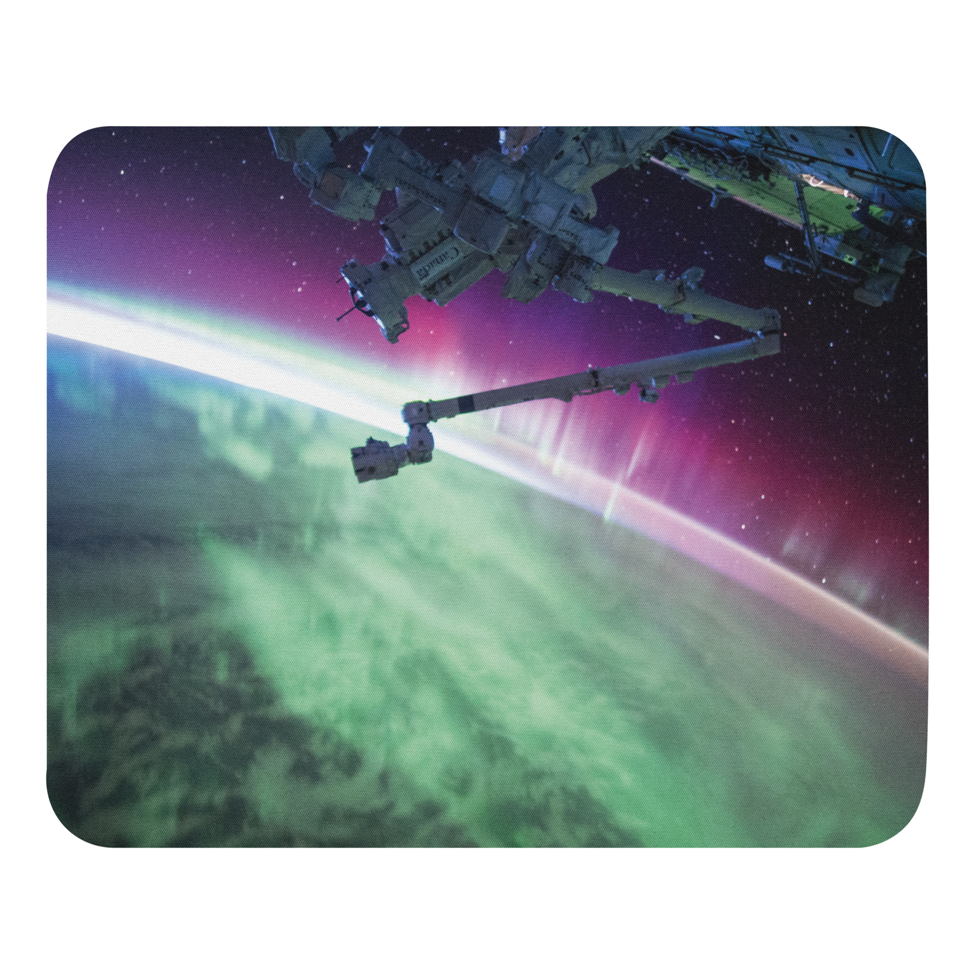 Mouse Pads - Northern Lights aboard the ISS