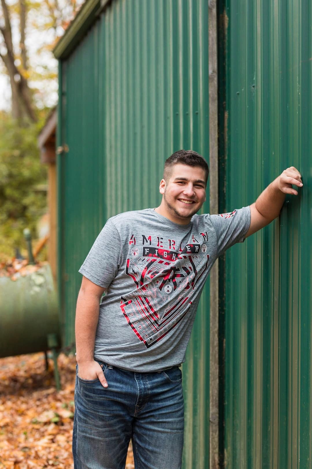 Fall Color Senior Photos at a Shooting Range | Riley | Byers ...