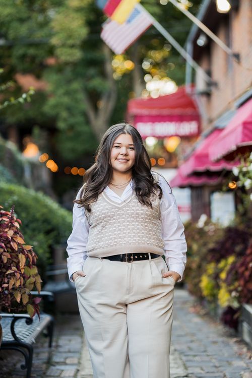 Fall Senior Photos in Downtown Columbus | Lily | Byers Photography ...