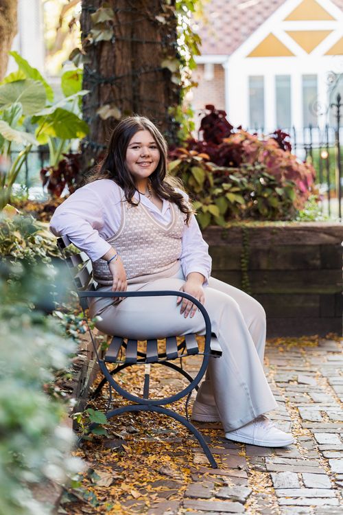 Fall Senior Photos in Downtown Columbus | Lily | Byers Photography ...