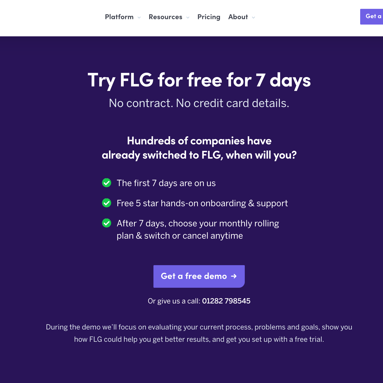 FLG's Pricing Page