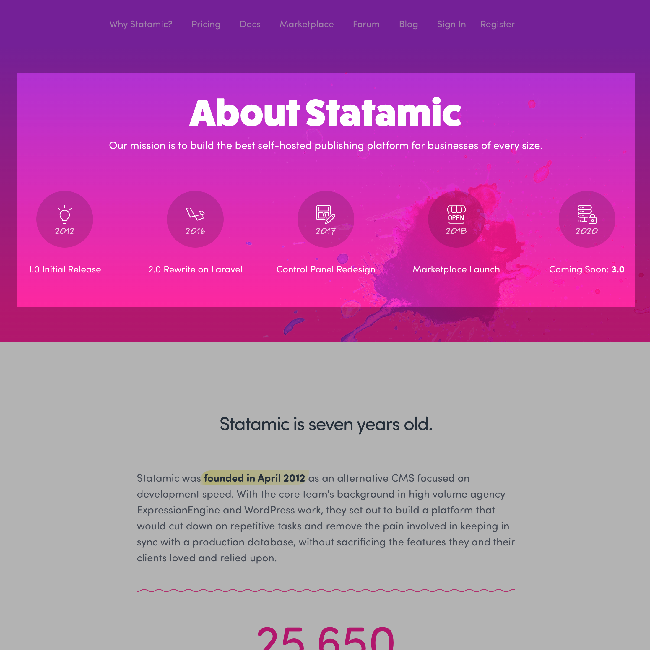 Statamic's About Page