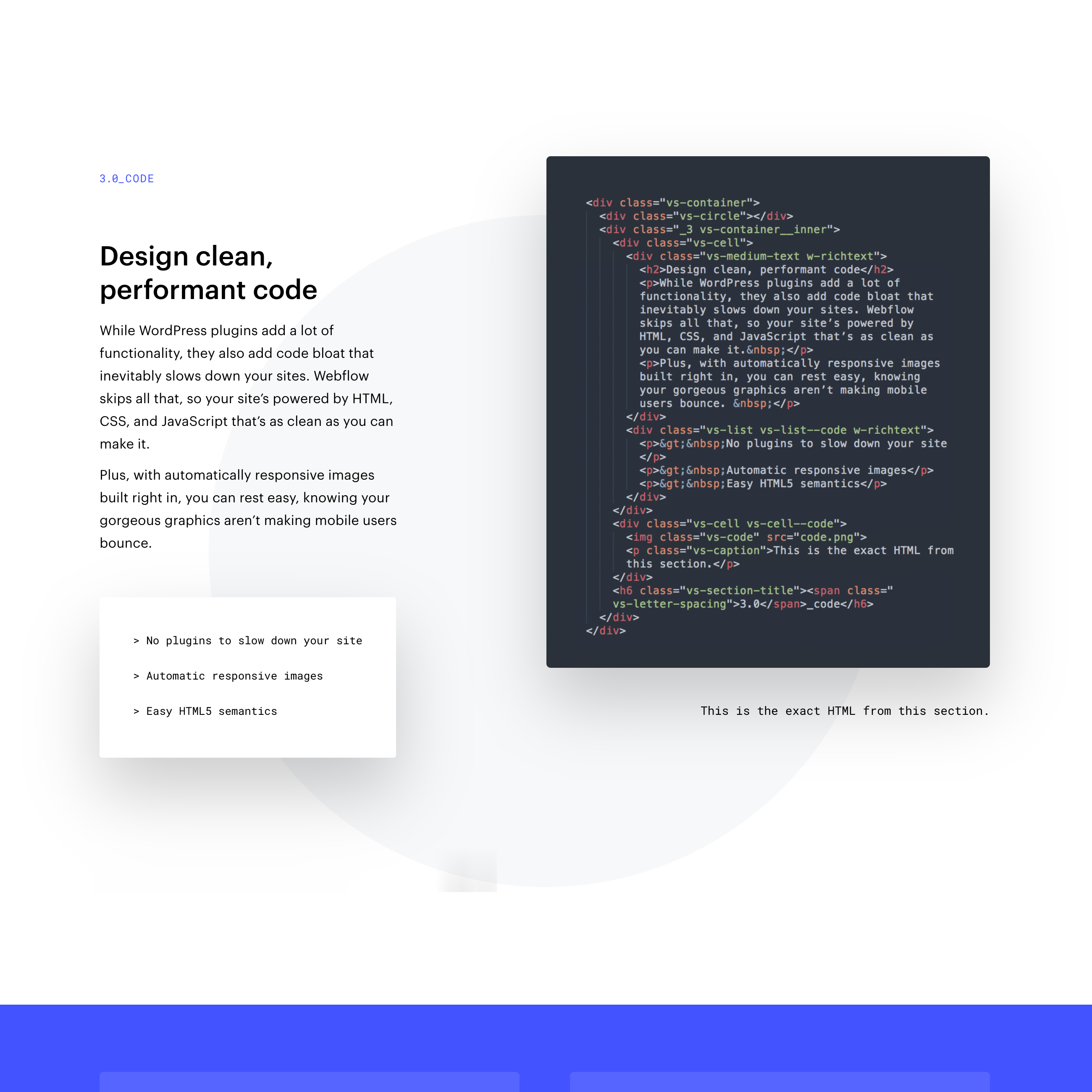 Webflow vs WordPress Comparison Page