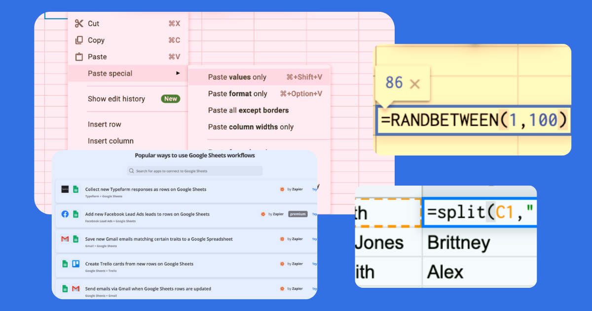 24 Most Useful Google Sheets Tips & Tricks