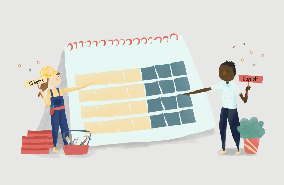 The Pluses and Minuses of a 4/10 Work Schedule 📅 - Hourly, Inc.