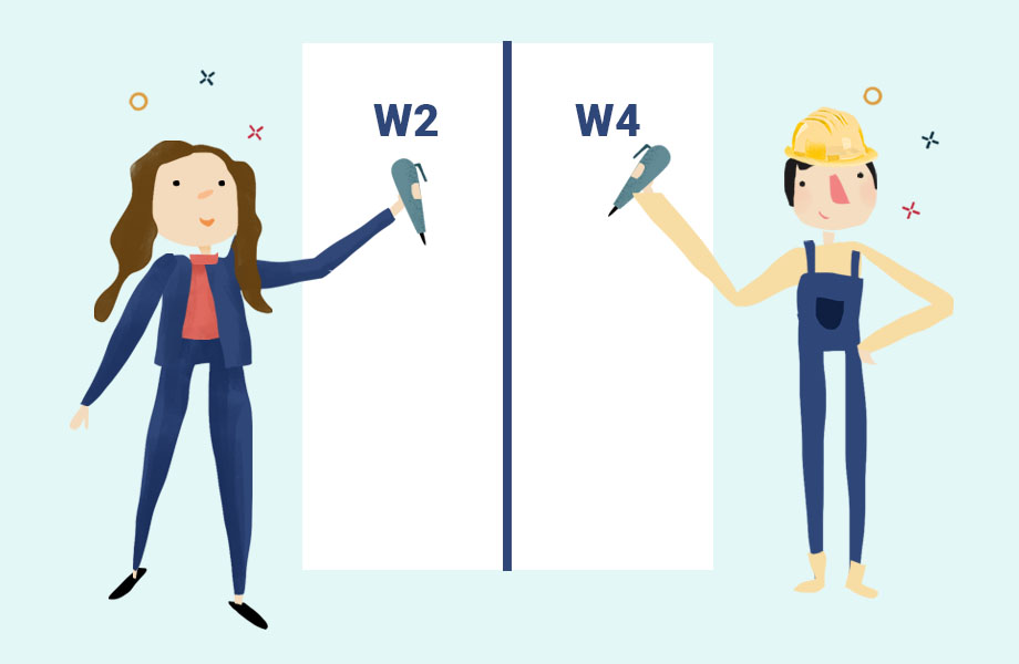 W-2 vs. W-4 — What’s the Difference and How To File - Hourly, Inc.