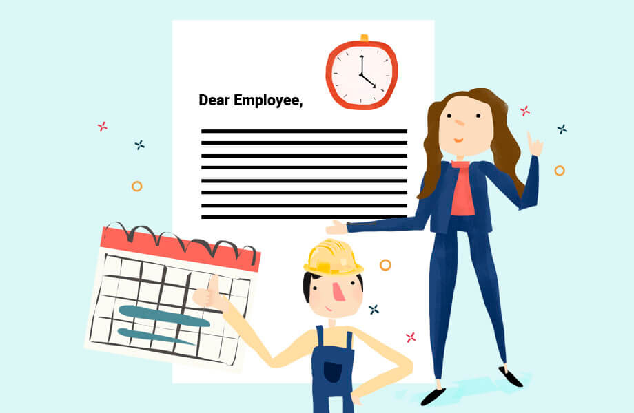 Work Schedule Change Notice Letter Template For Businesses Hourly Inc 