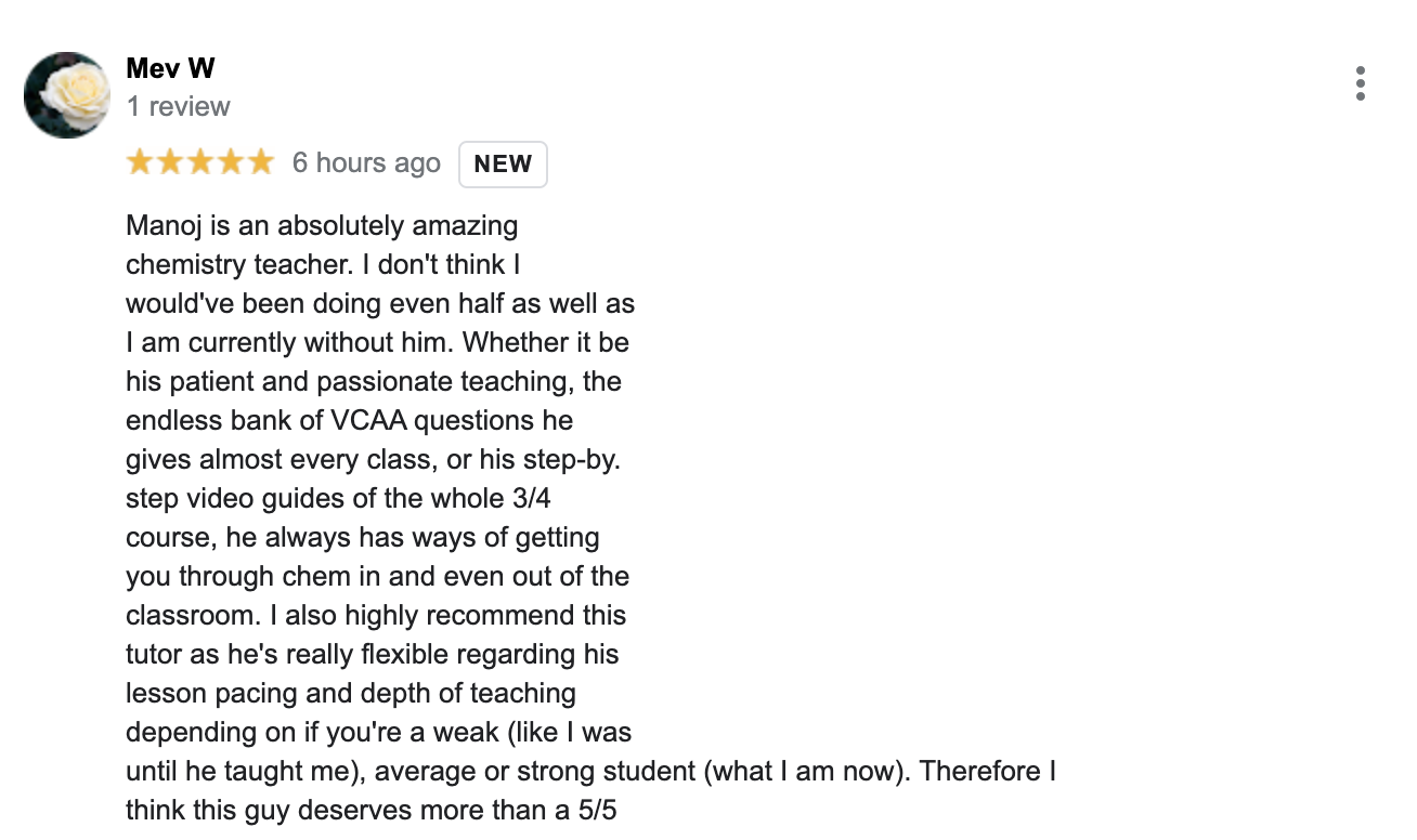 Manoj Arachige - Tutor for Chemistry Year 11-12, Biology Year 11-12, Mathematical Methods Year ...