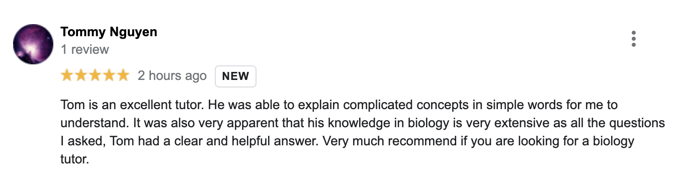 Thomas Esler - Tutor for Biology Year 11-12