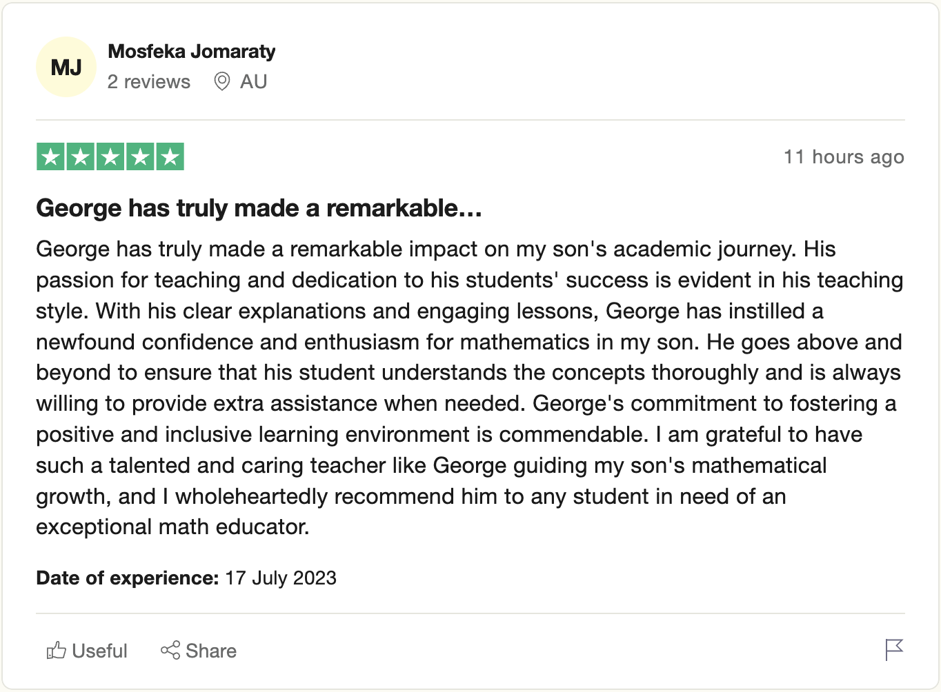 George Hassoun - Tutor for Mathematical Methods Year 11-12, Mathematics ...