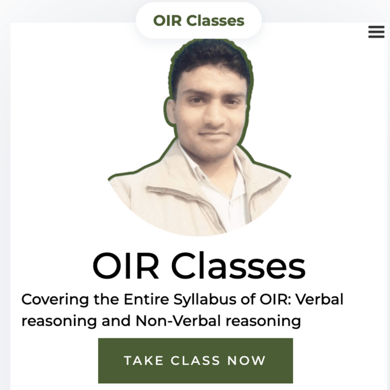Free OIR for SSB Interview | Free Practice Material