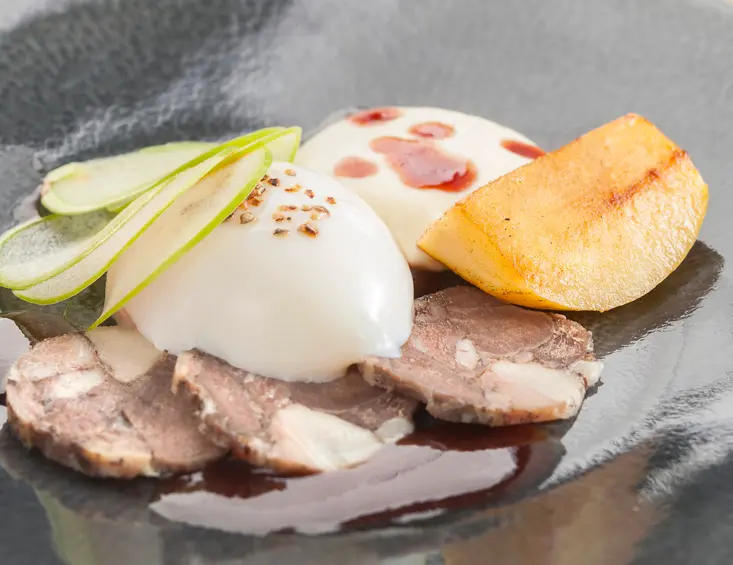 Les recettes du Guide Sésame : Un œuf en cuisson idéale andouille de ...