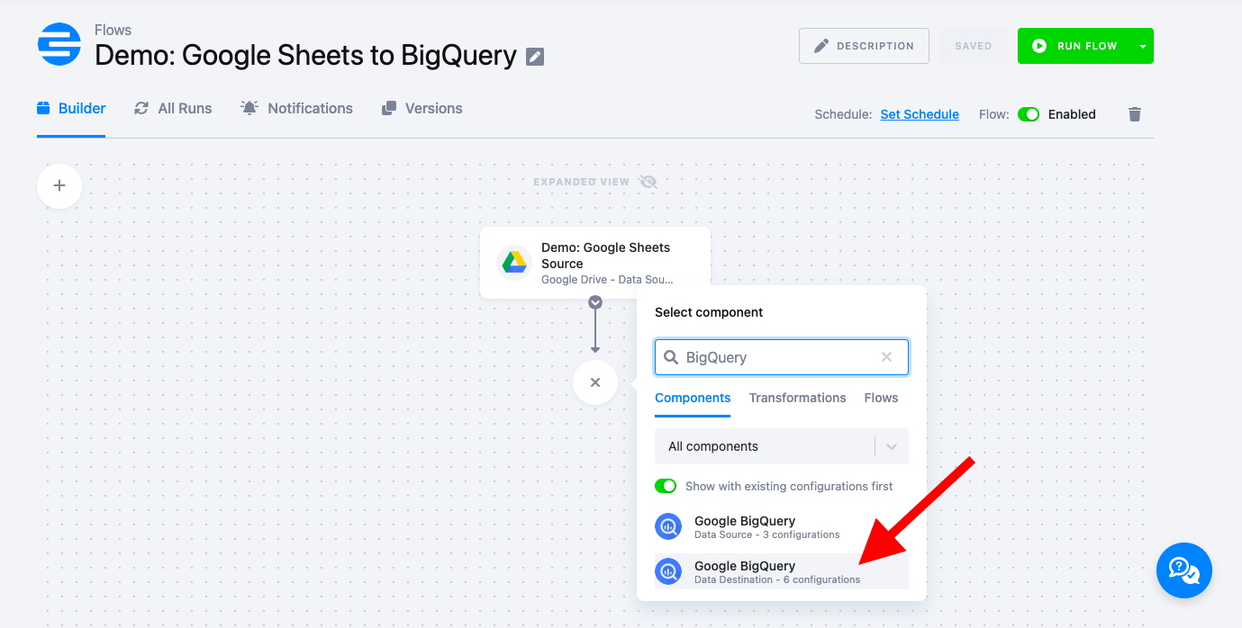 Move Data from Google Sheets to BigQuery