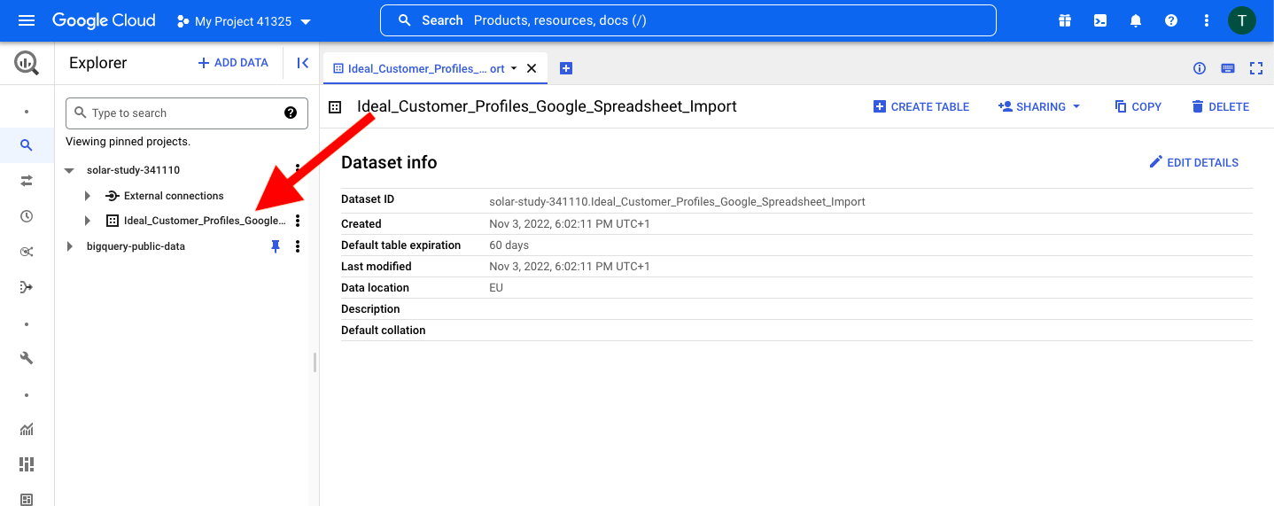 Move Data from Google Sheets to BigQuery