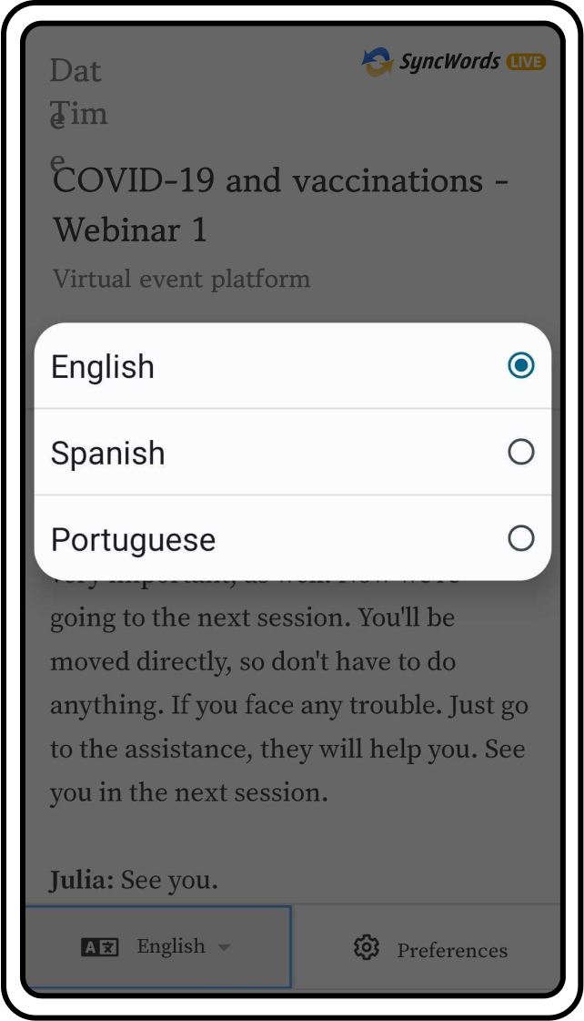 Live Automatic Captions for Streams and Events | SyncWords