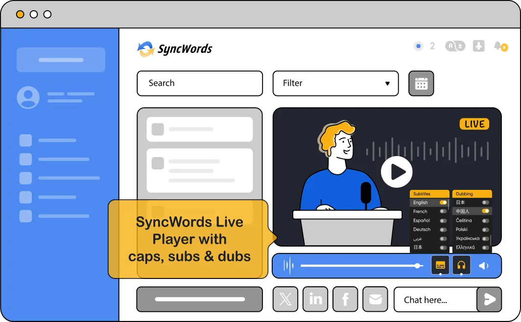 Live Human Captioning