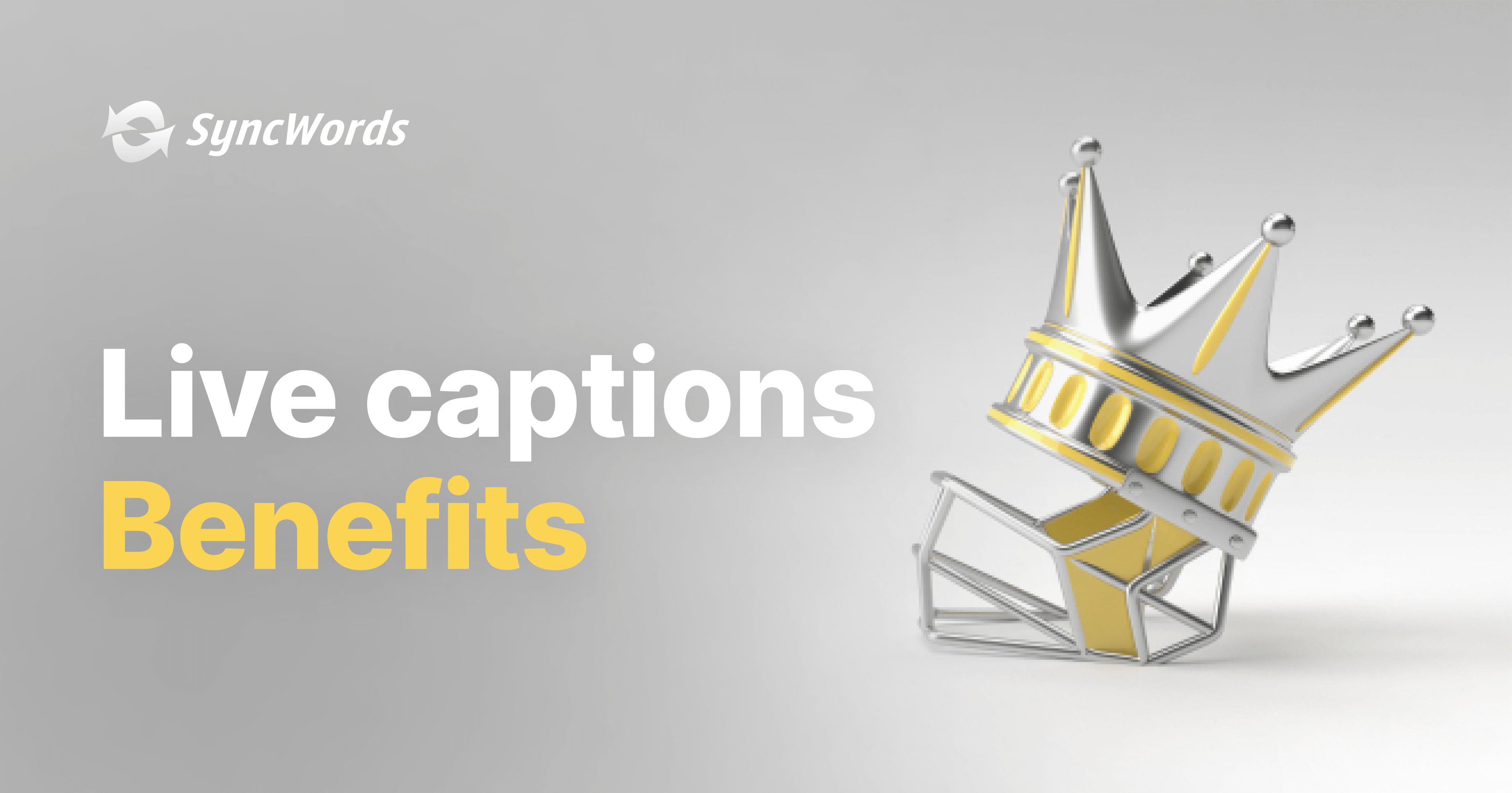 Your online events need live captions! Why, what are the benefits?