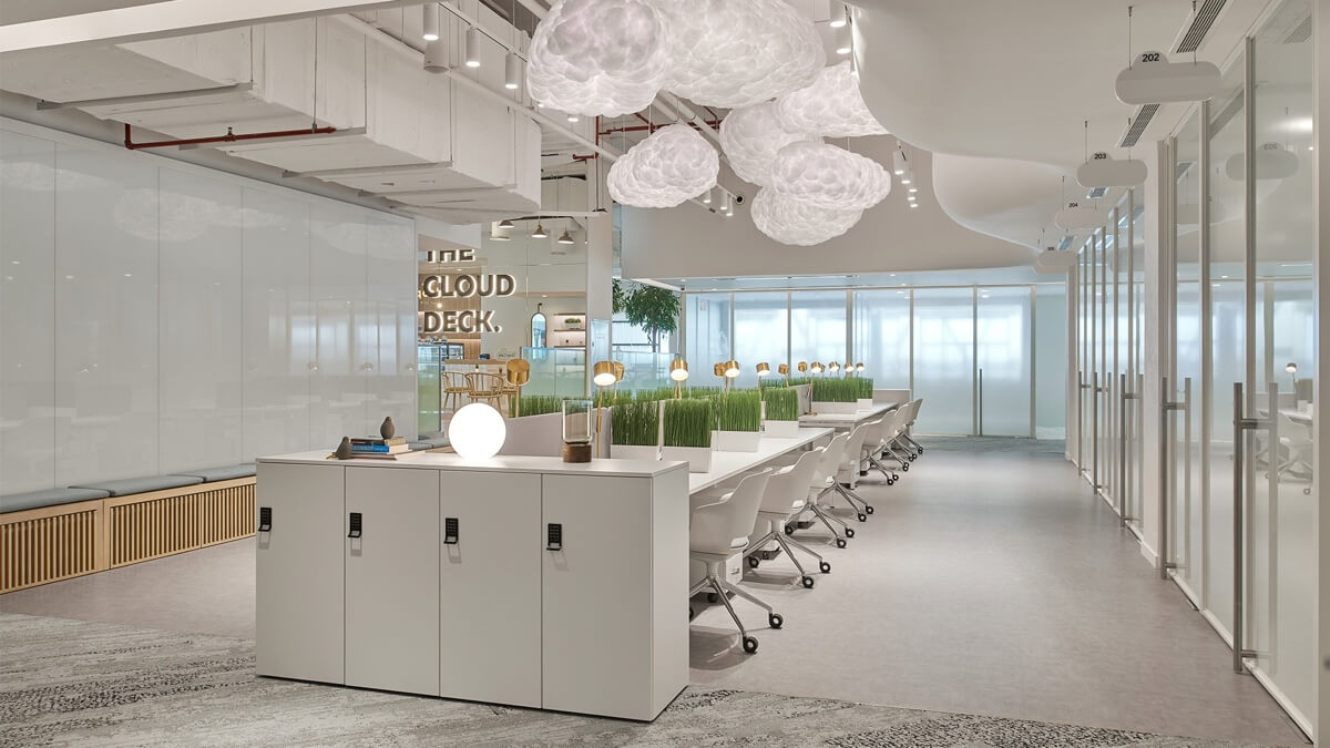 Contemporary Office Spaces in Yas Mall | Cloud Spaces