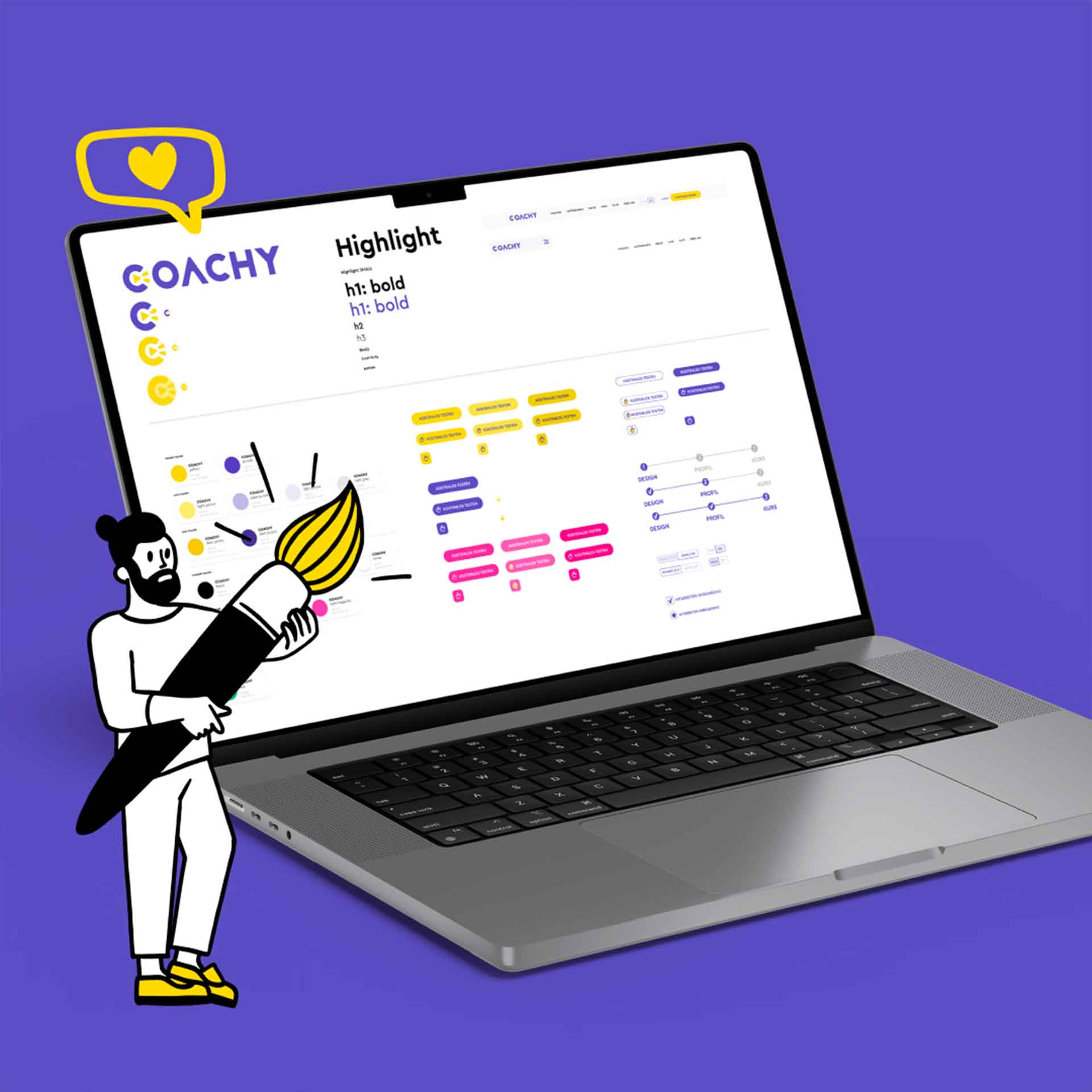 COACHY Lernplattform Rebranding by HelloDesign
