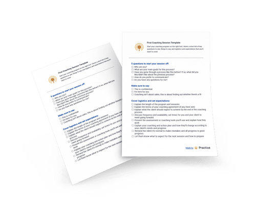 A Free First Coaching Session Template to Start Your Program Off Right ... A Free First Coaching Session Template to Start Your Program Off Right ...