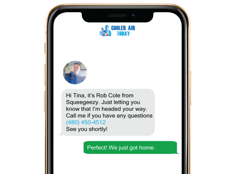 OMW Text Messages - One Click to Let Your Customers Know You're OTW