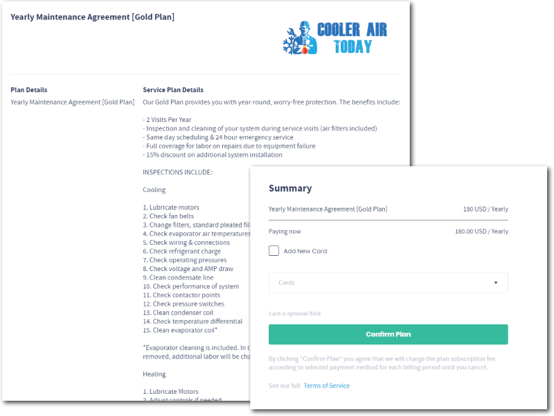 Easily Manage Recurring Service Plans & Agreements