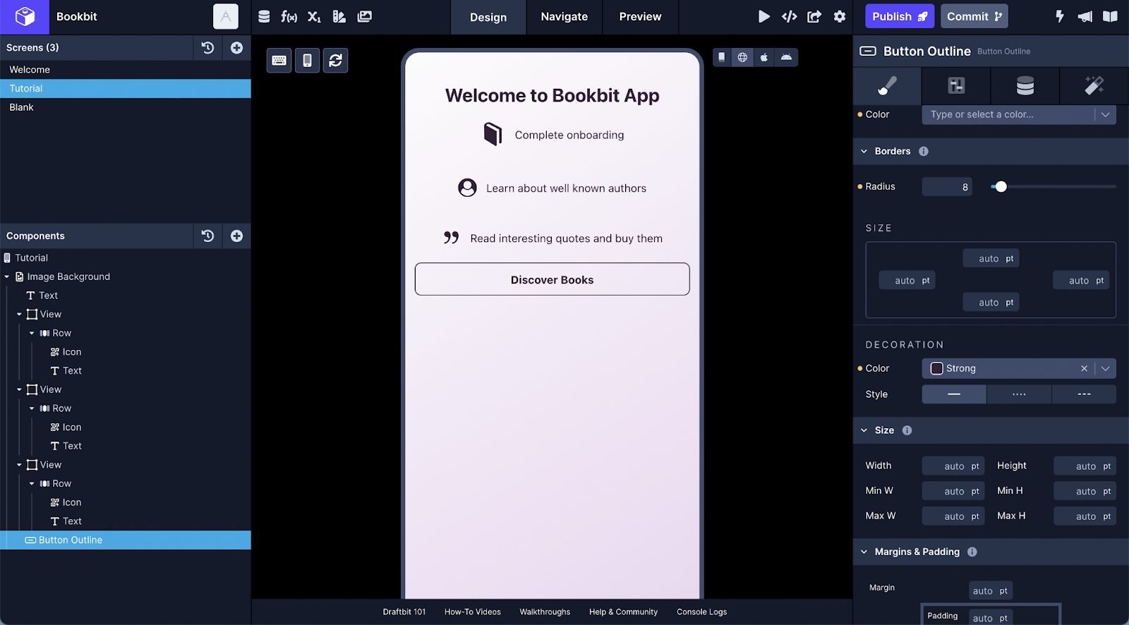 How to Build an App UI from Scratch Using Draftbit
