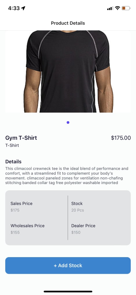 Product Details | Draftbit Example Screens