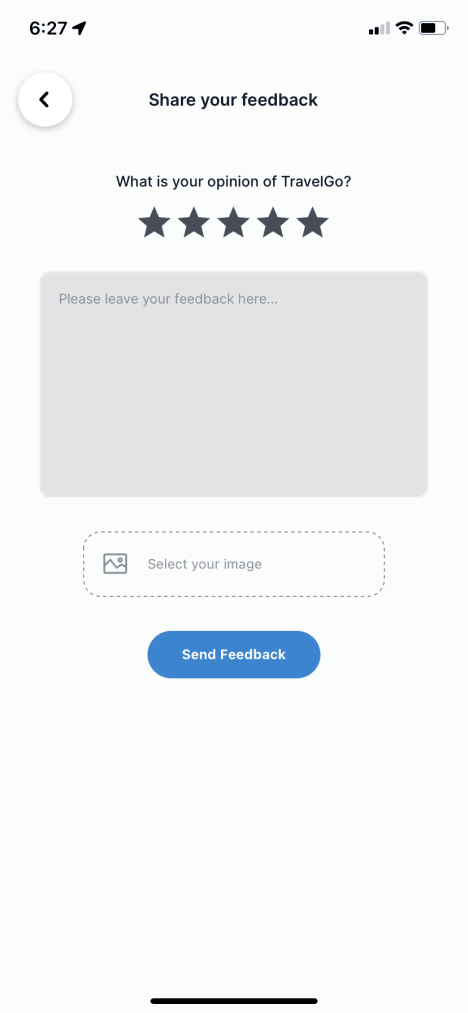 Feedback Screen | Draftbit Example Screens
