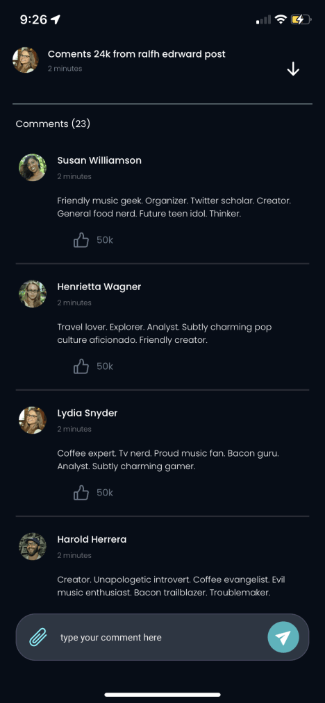 Draftbit Example Screens