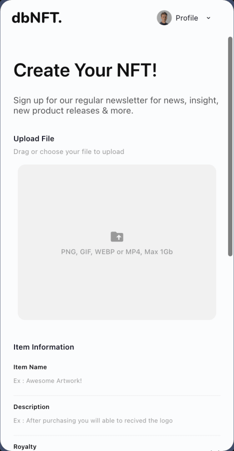 Draftbit Example Screens