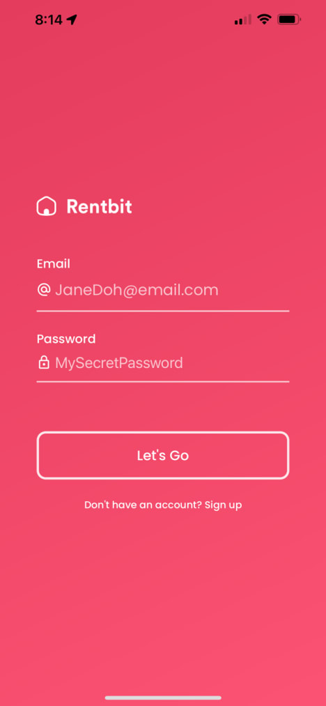 Branded Login | Draftbit Example Screens