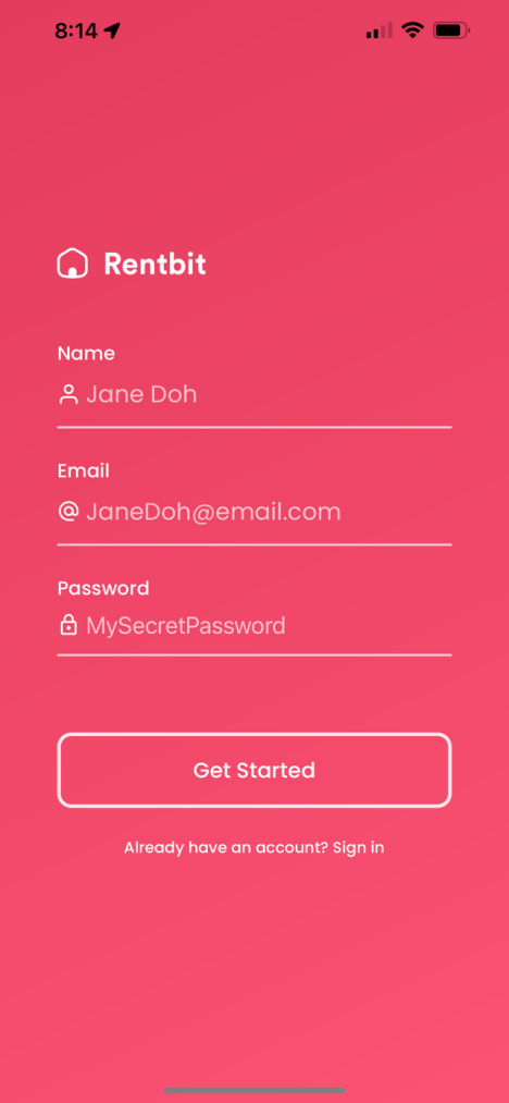 Branded Registration | Draftbit Example Screens