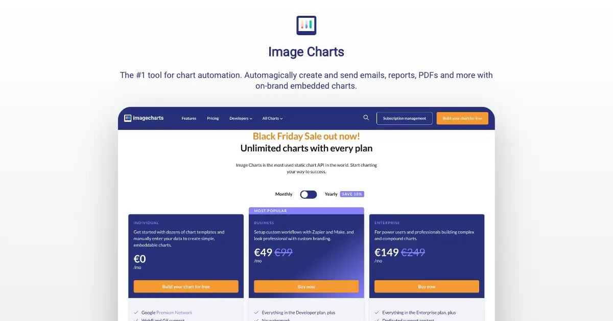 Image-Charts API - Pricing
