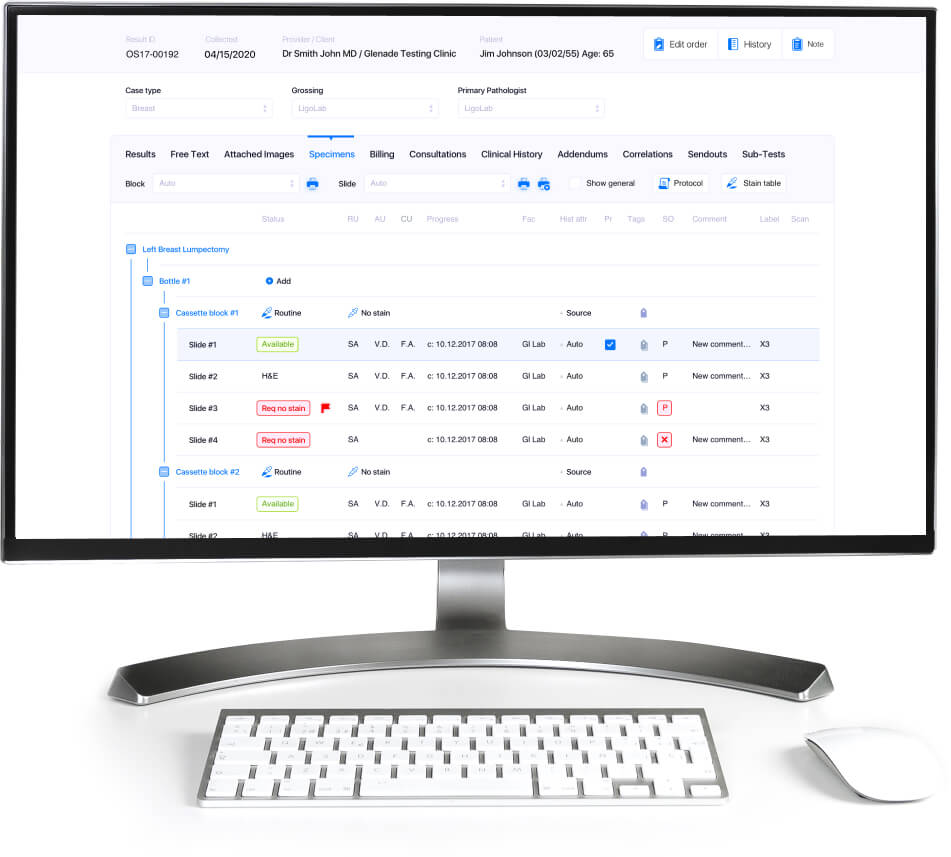 Pathology solutions | histology specimen tracking system