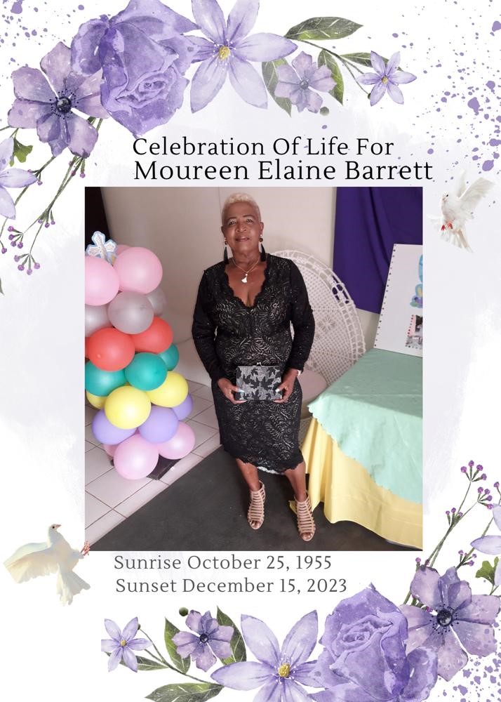 Moureen Elaine Barrett † Dec 15, 2023