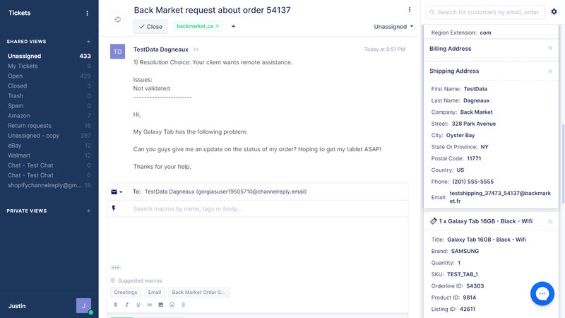Take care of your shoppers with Gorgias & ChannelReply